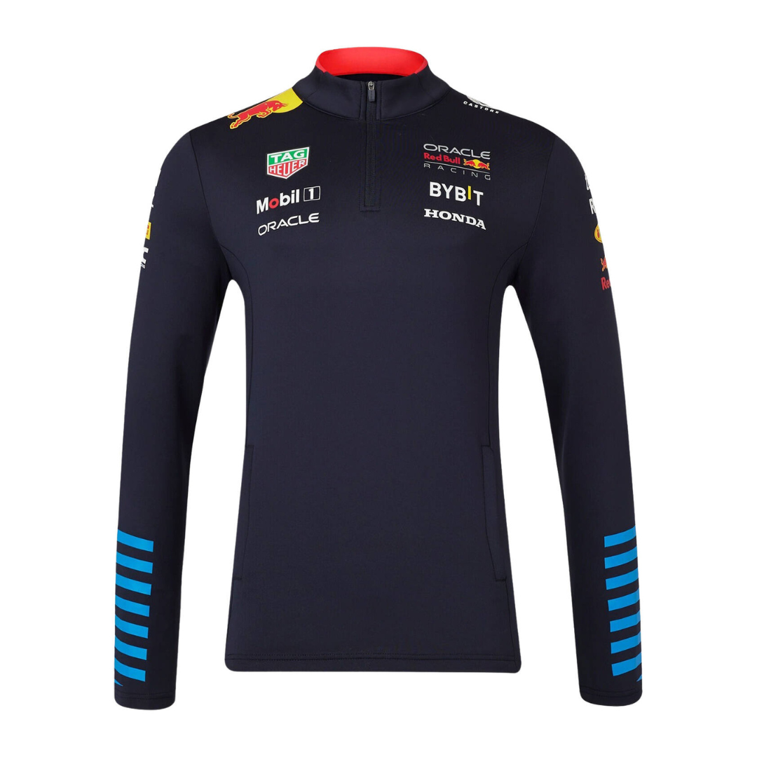 Red Bull Racing F1 2024 Team 1/4 Zip Mid Layer – Navy – Xcelerate Sport