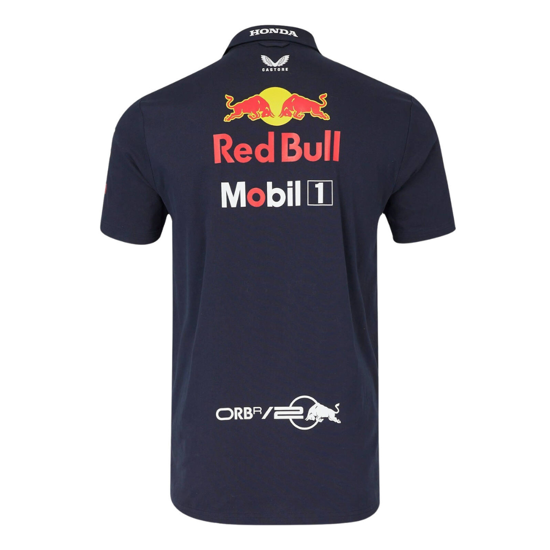 Red Bull Racing F1 Men's 2024 Team Button Down Shirt - Navy – Xcelerate ...
